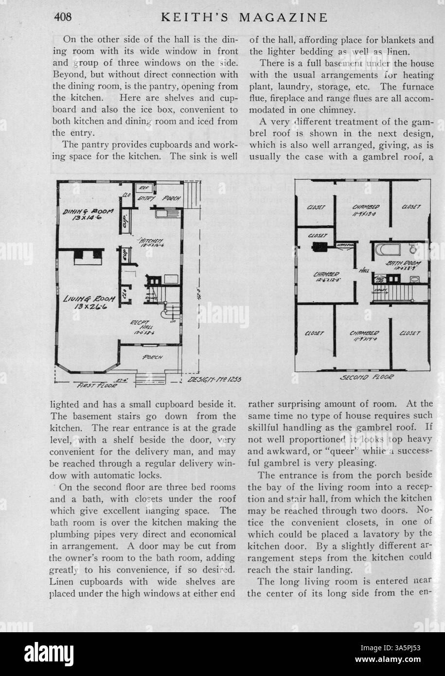 Offers a variety of house designs with floor plans hi-res stock ...