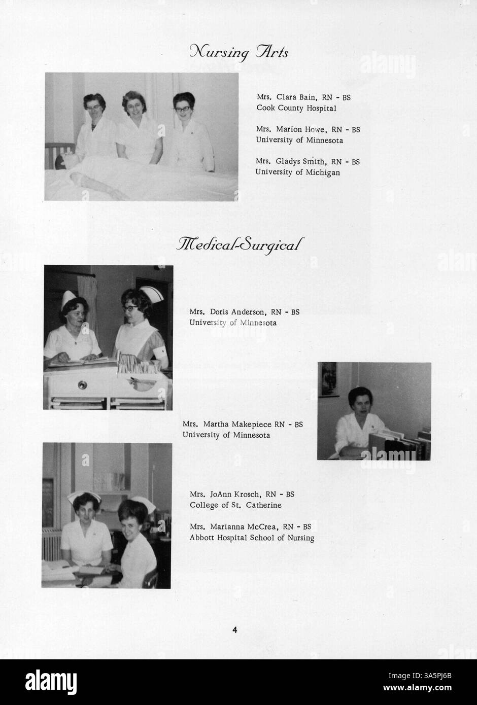 The 1965 yearbook from hennepin general hospital schoo hi-res stock ...