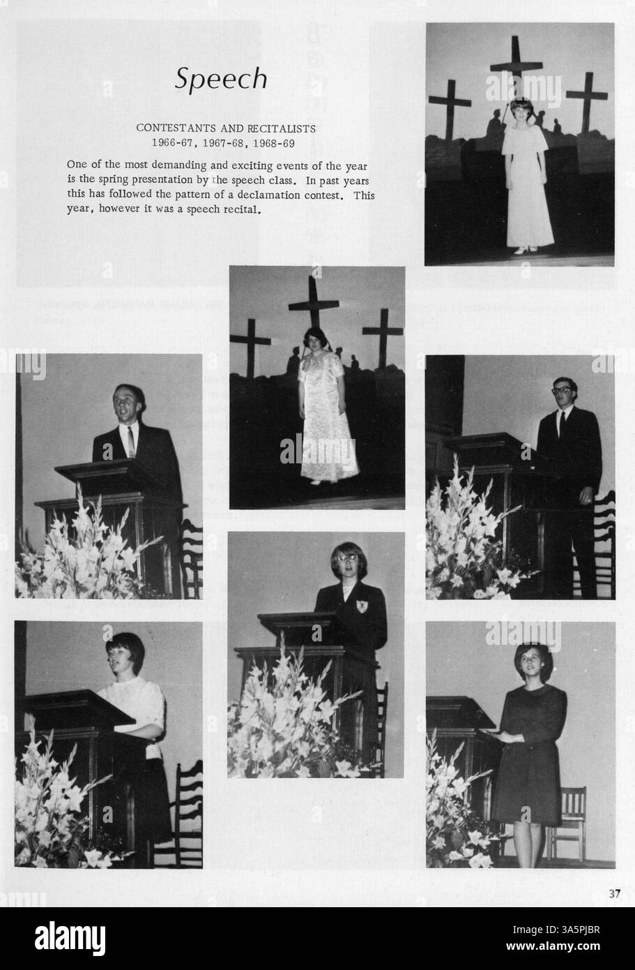 Social milestones during the 1968 1969 school year hi-res stock ...