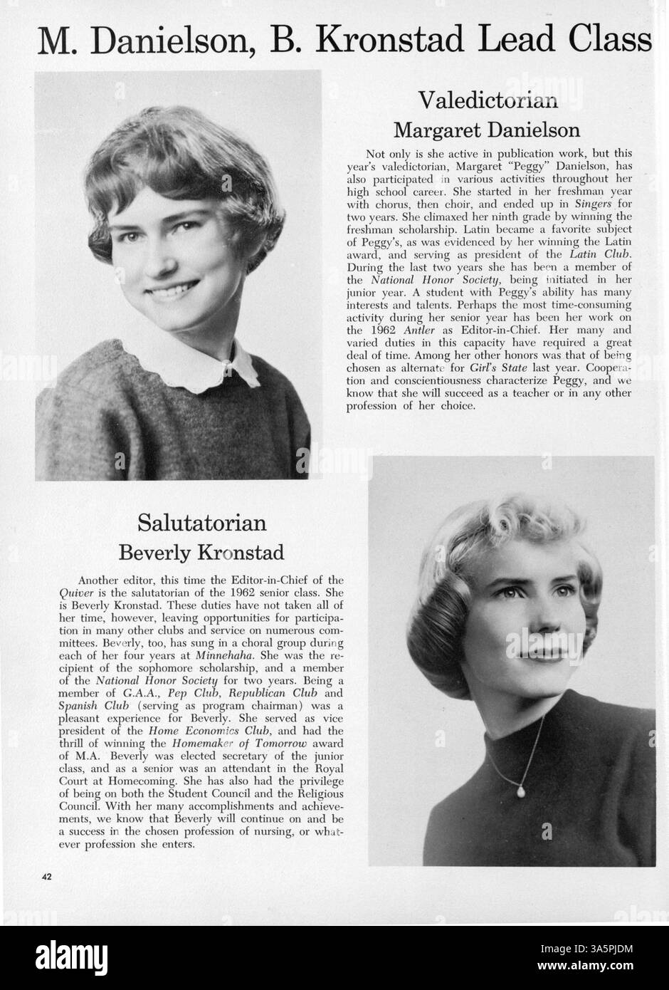 The 1962 yearbook from Minnehaha Academy reflects the key events and ...