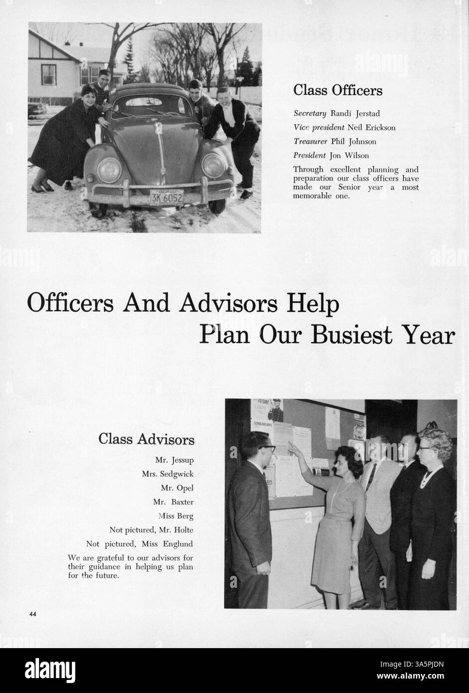 The 1962 yearbook from Minnehaha Academy features student activities ...