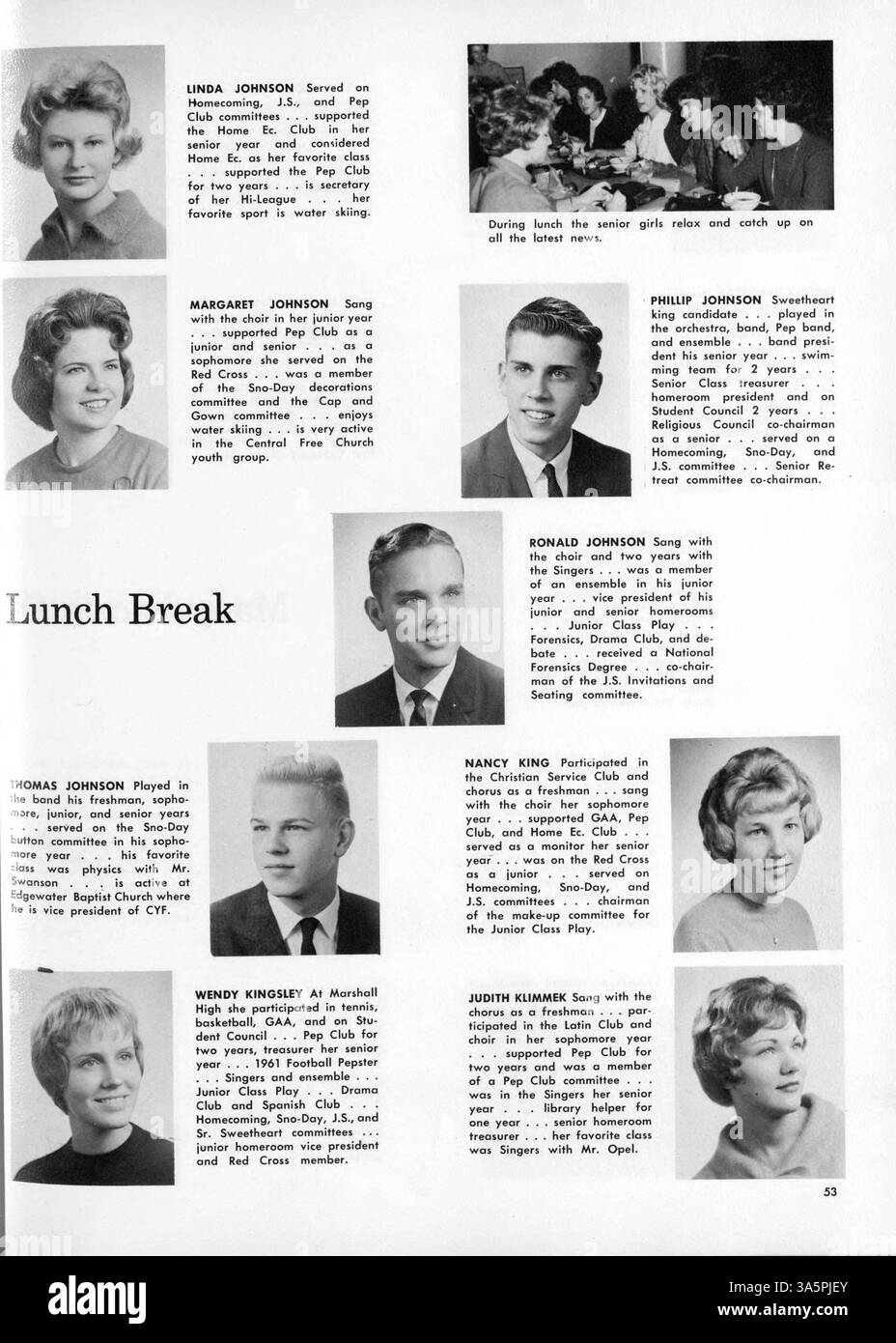 The 1962 antler yearbook from minnehaha academy captures student ...