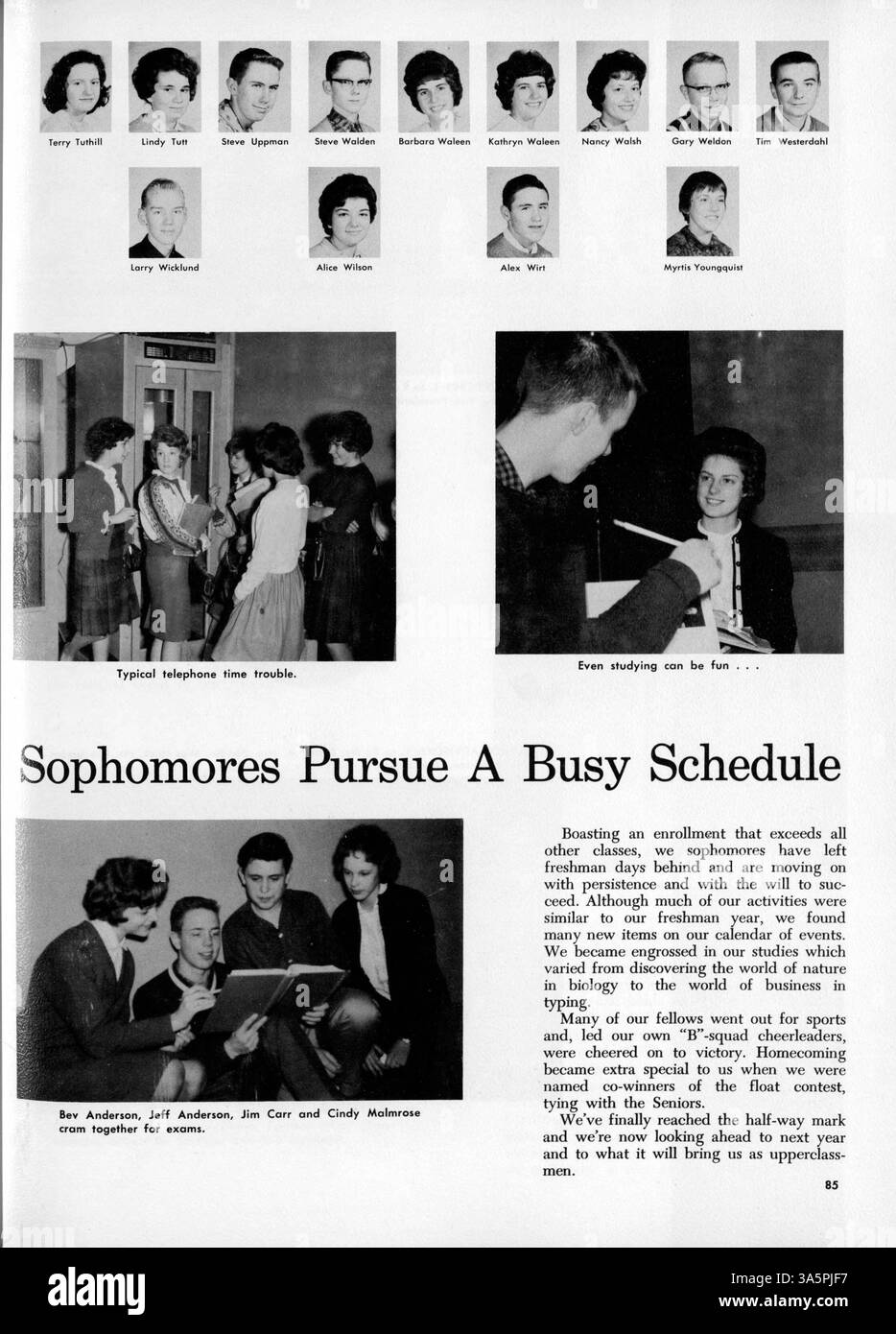 The 1962 Antler yearbook from Minnehaha Academy offers a glimpse into ...