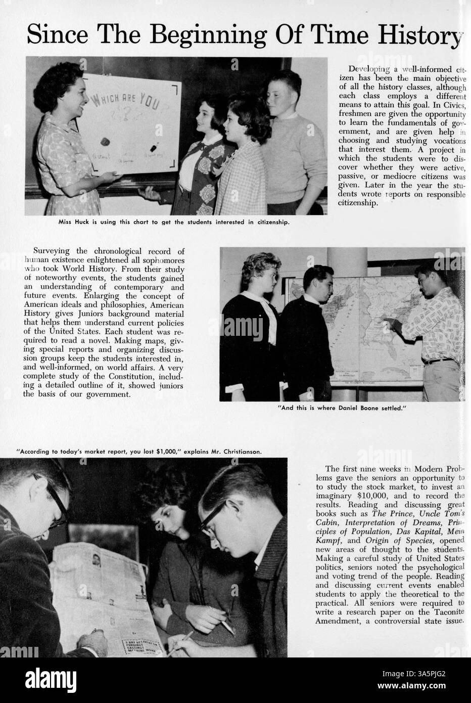 The 1962 Antler yearbook from Minnehaha Academy documents the students ...