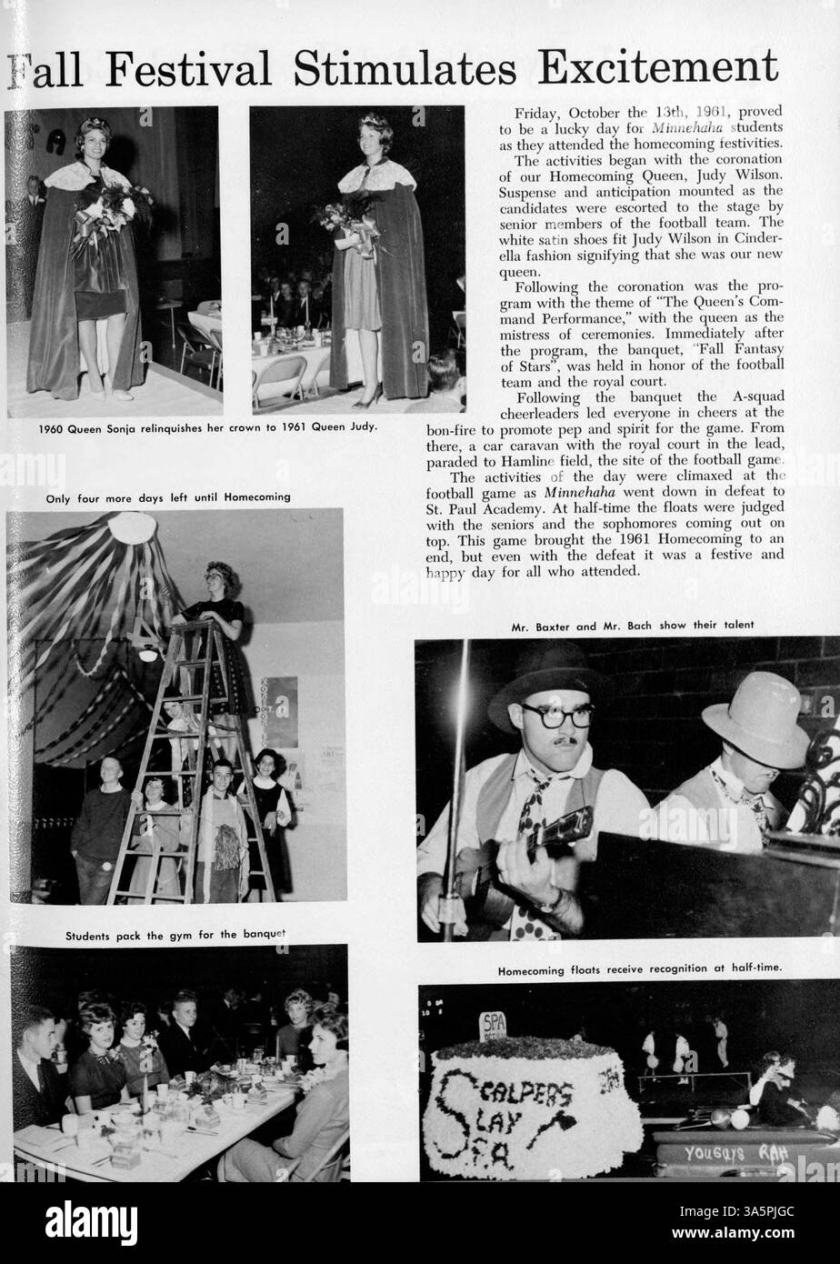 The 1962 Antler yearbook from Minnehaha Academy records student and ...