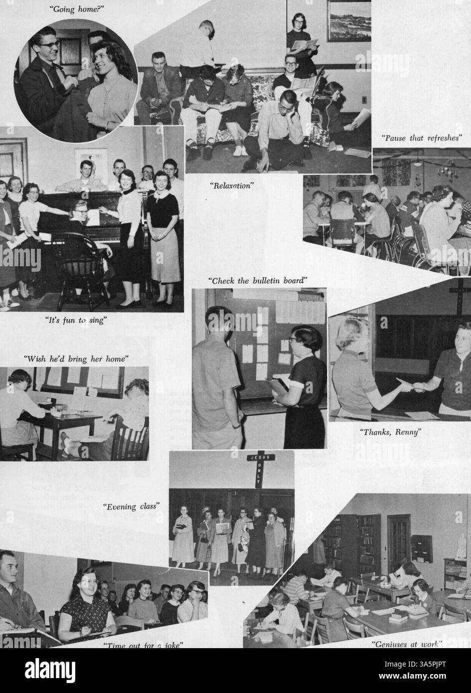 This 1956 Reflector yearbook from Lutheran Bible Institute documents ...