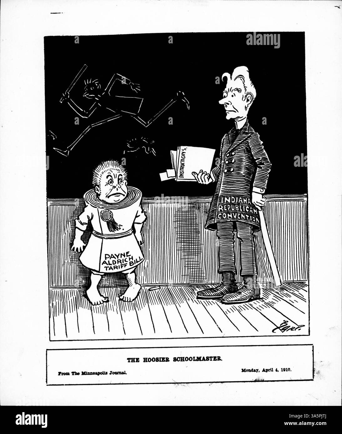 A cartoon depicts the indiana republican convention as a classroom hi ...