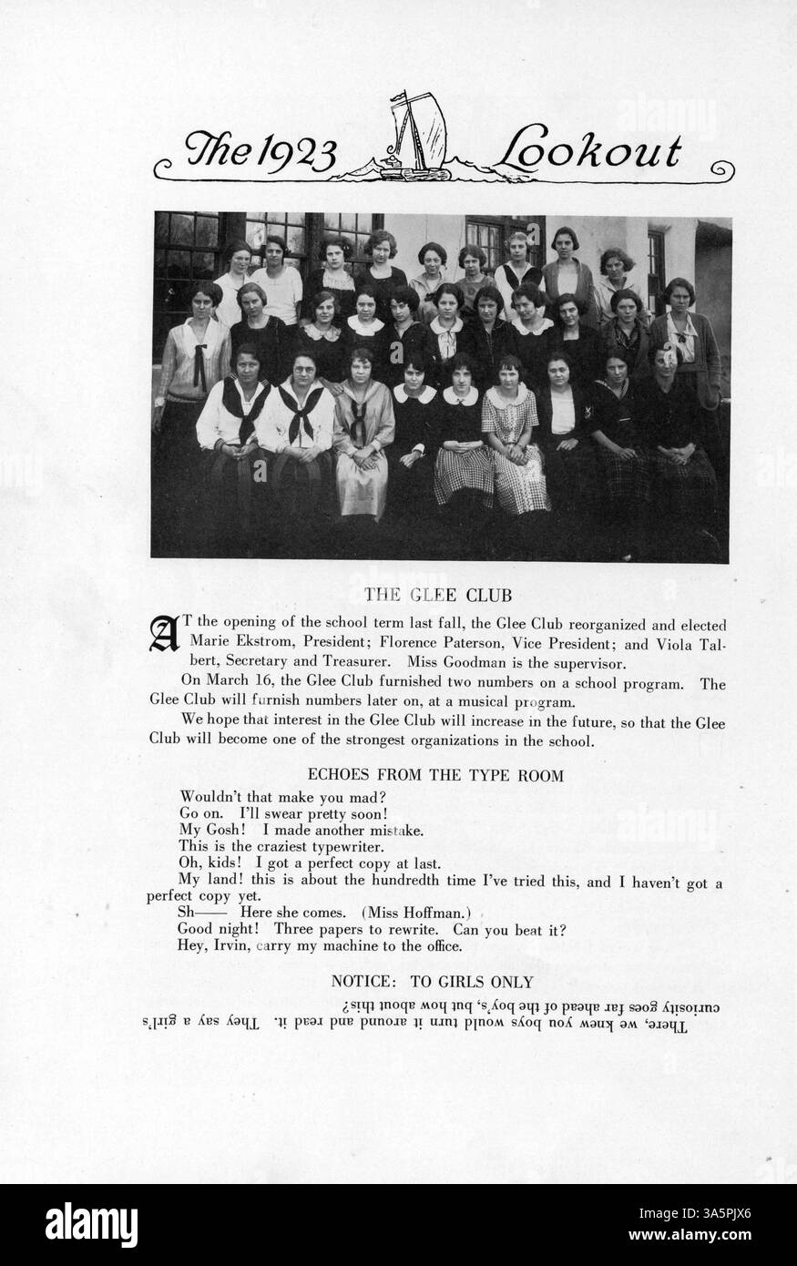 The 1923 edition of 'The Lookout' yearbook from Wayzata High School ...