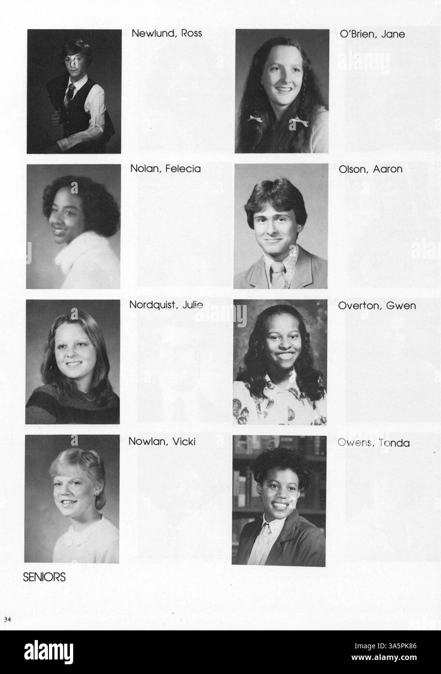 The 1981 centralian yearbook records the achievements hi-res stock ...