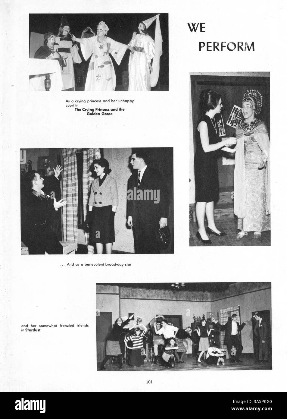 The 1965 angelus yearbook captures student activities hi-res stock ...