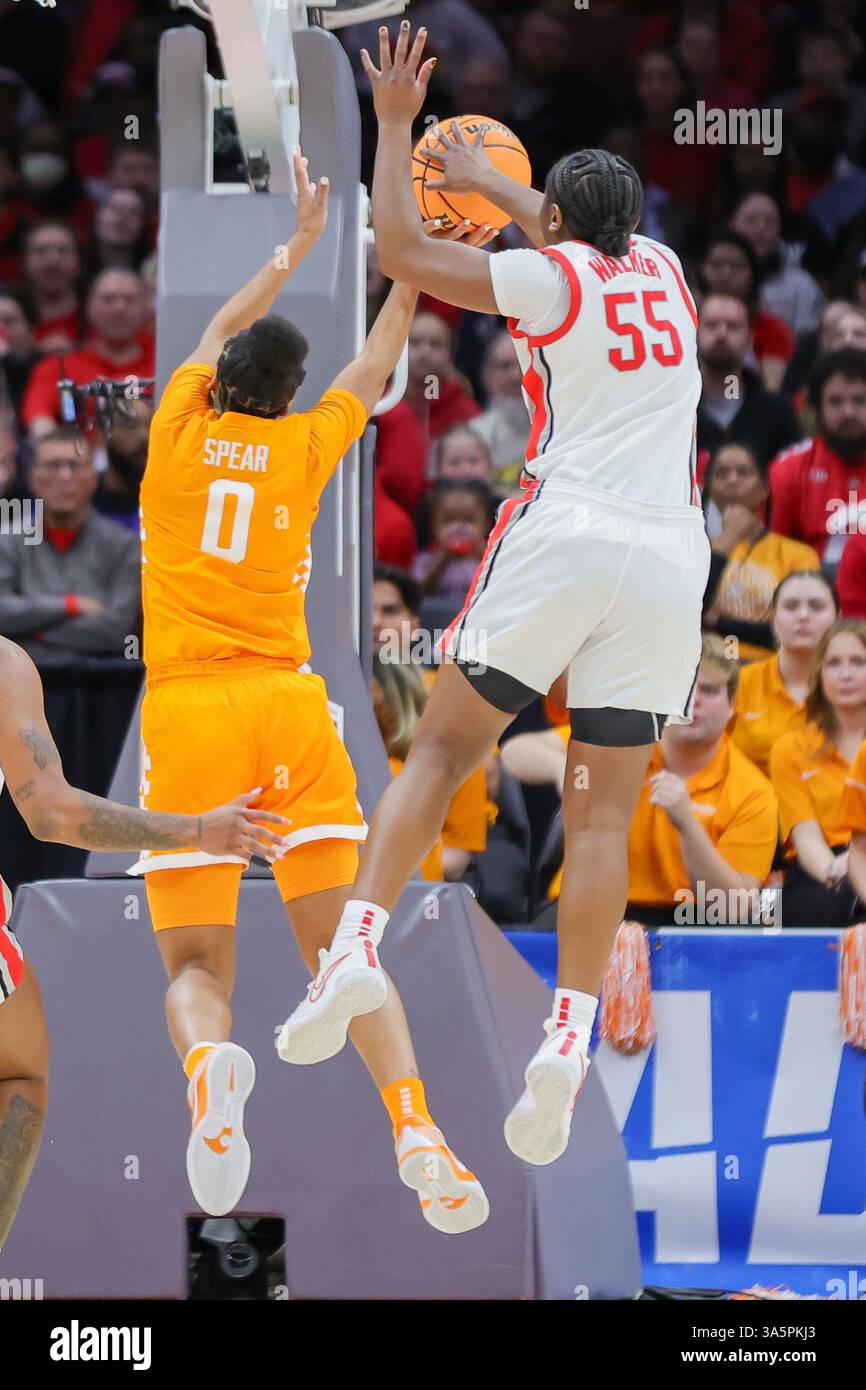 Columbus, Ohio, USA. 22nd Mar, 2025. Ohio State Buckeyes forward Eboni ...