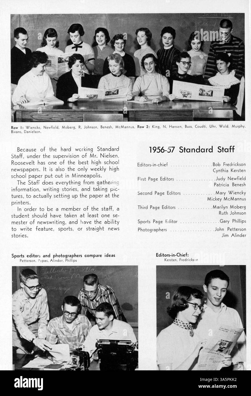 Sagamore 1957 from Roosevelt High School offers a comprehensive look at ...