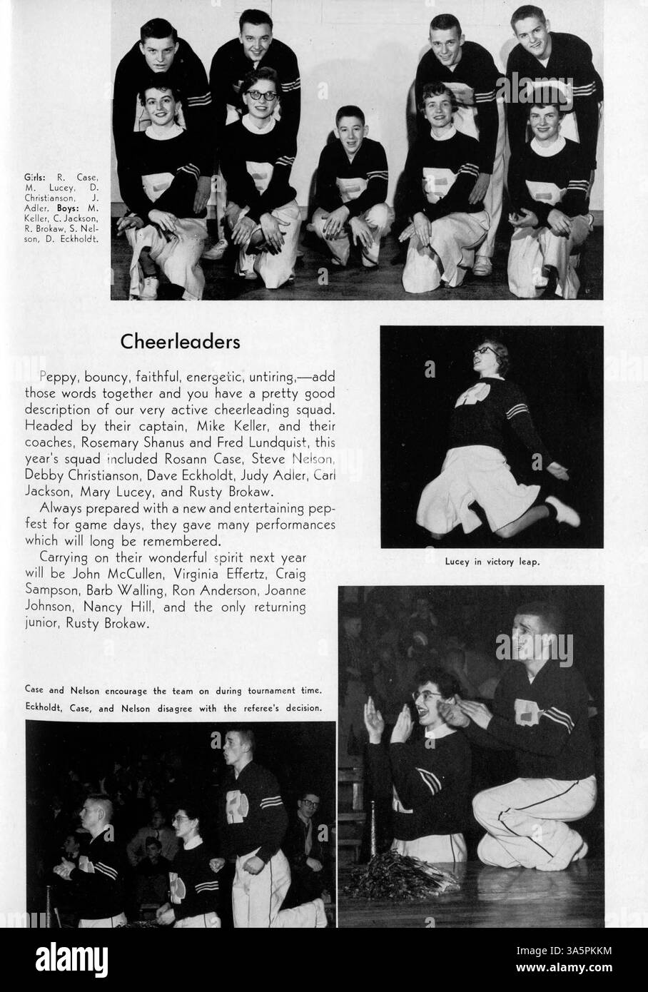 The 1957 Sagamore yearbook from Roosevelt High School captures student ...