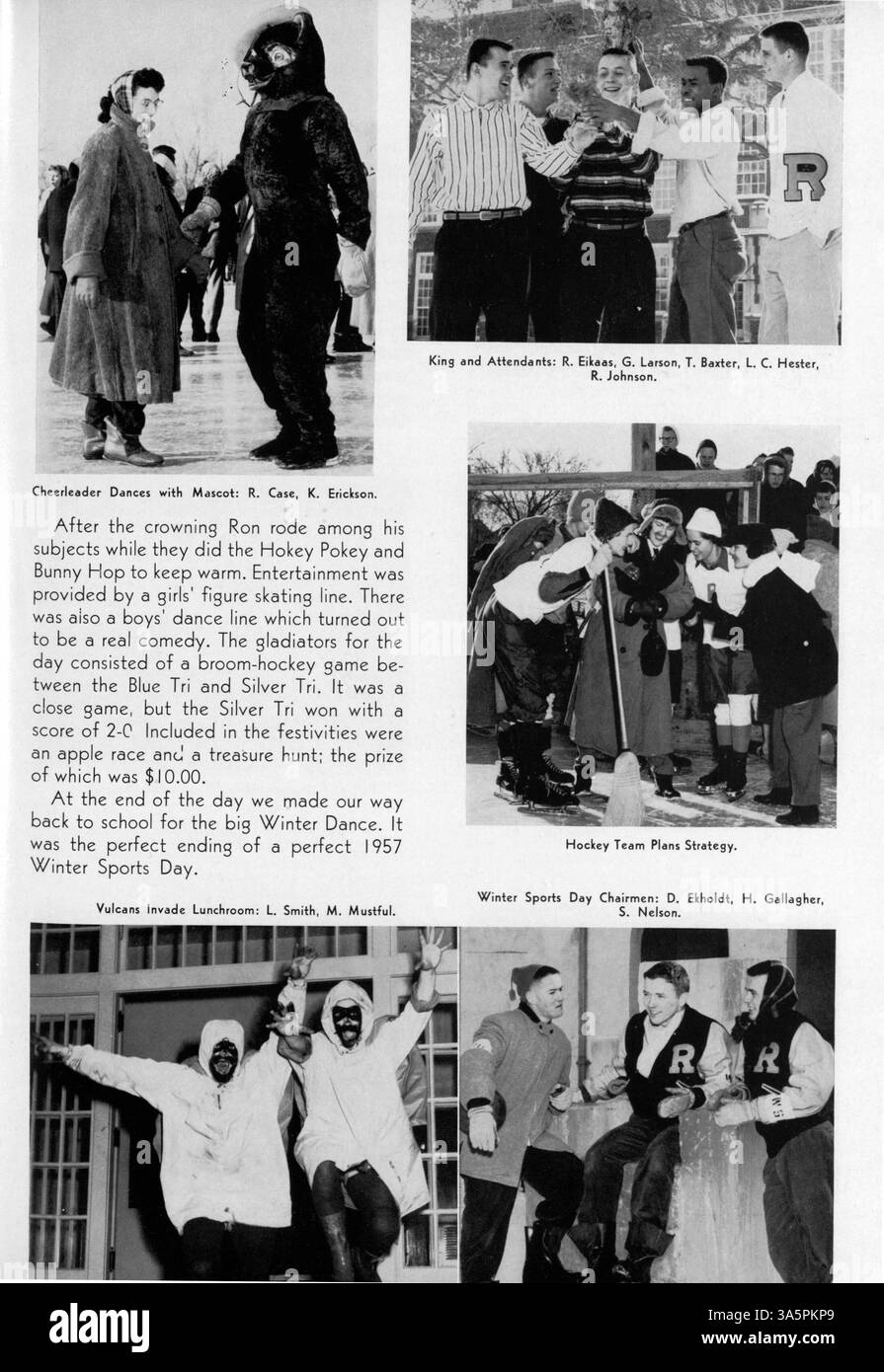 Sagamore 1957 from Roosevelt High School documents student life ...