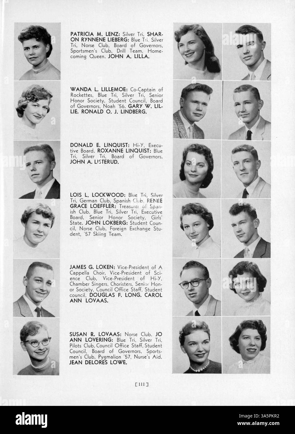 The 1957 Sagamore yearbook from Roosevelt High School highlights the ...