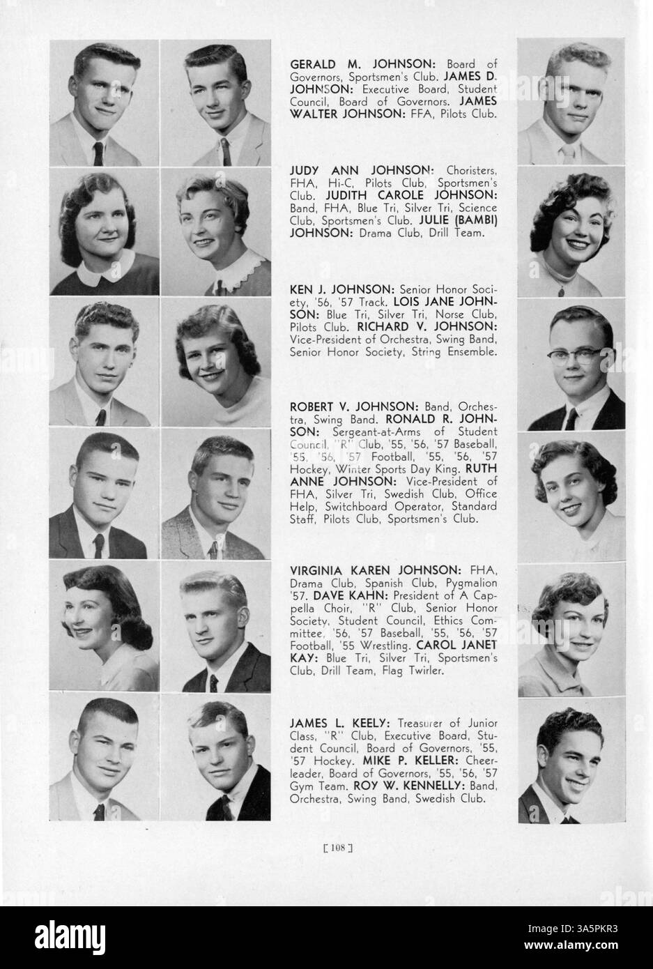 This 1957 Sagamore yearbook from Roosevelt High School features student ...