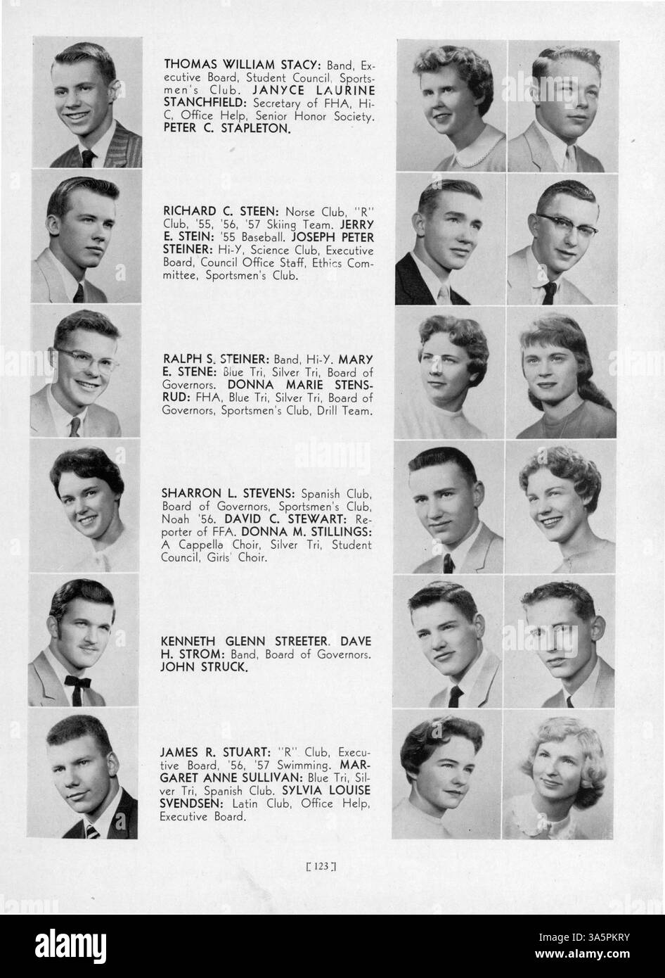 The 1957 Sagamore yearbook from Roosevelt High School highlights ...