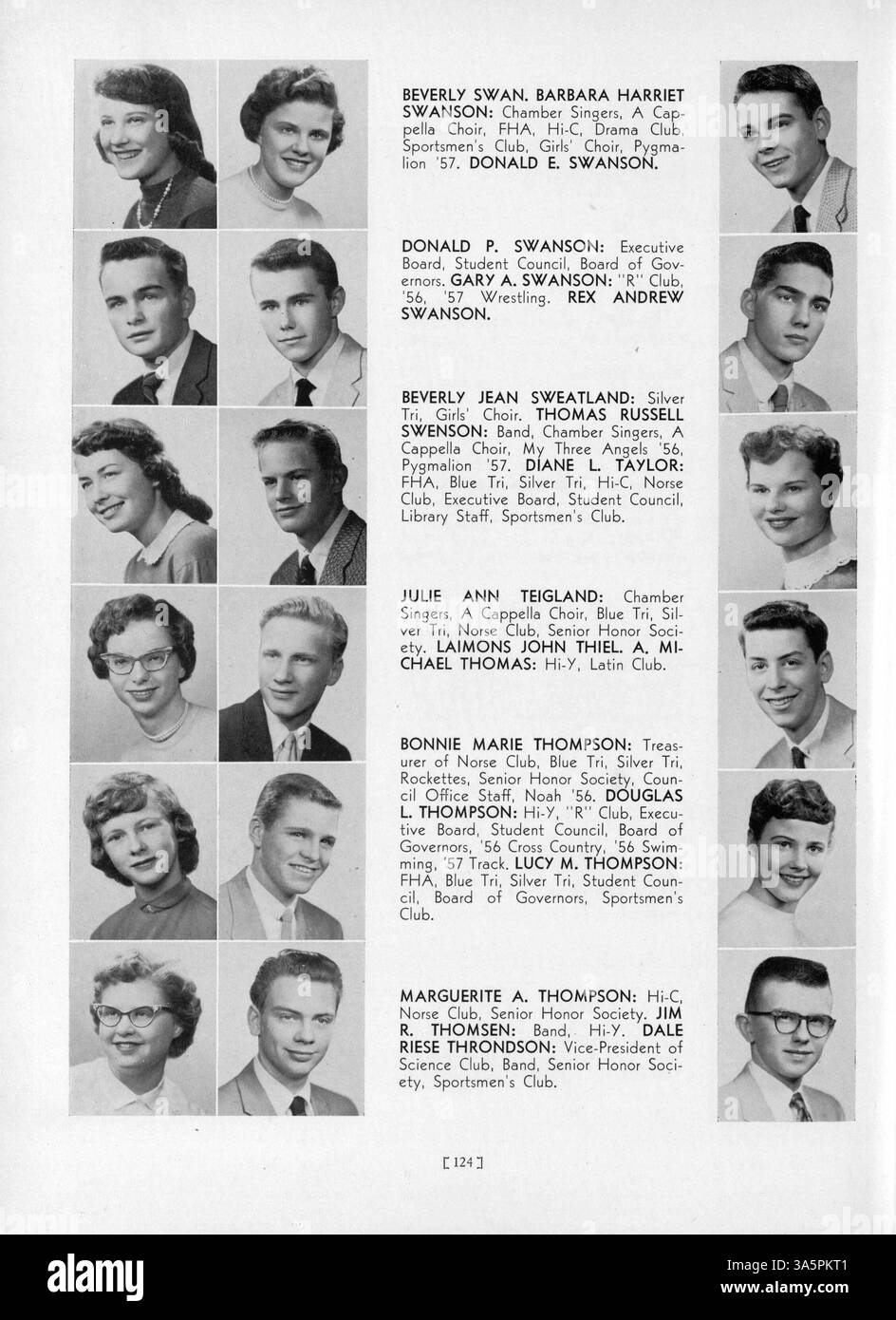 The 1957 Sagamore yearbook from Roosevelt High School reflects the ...