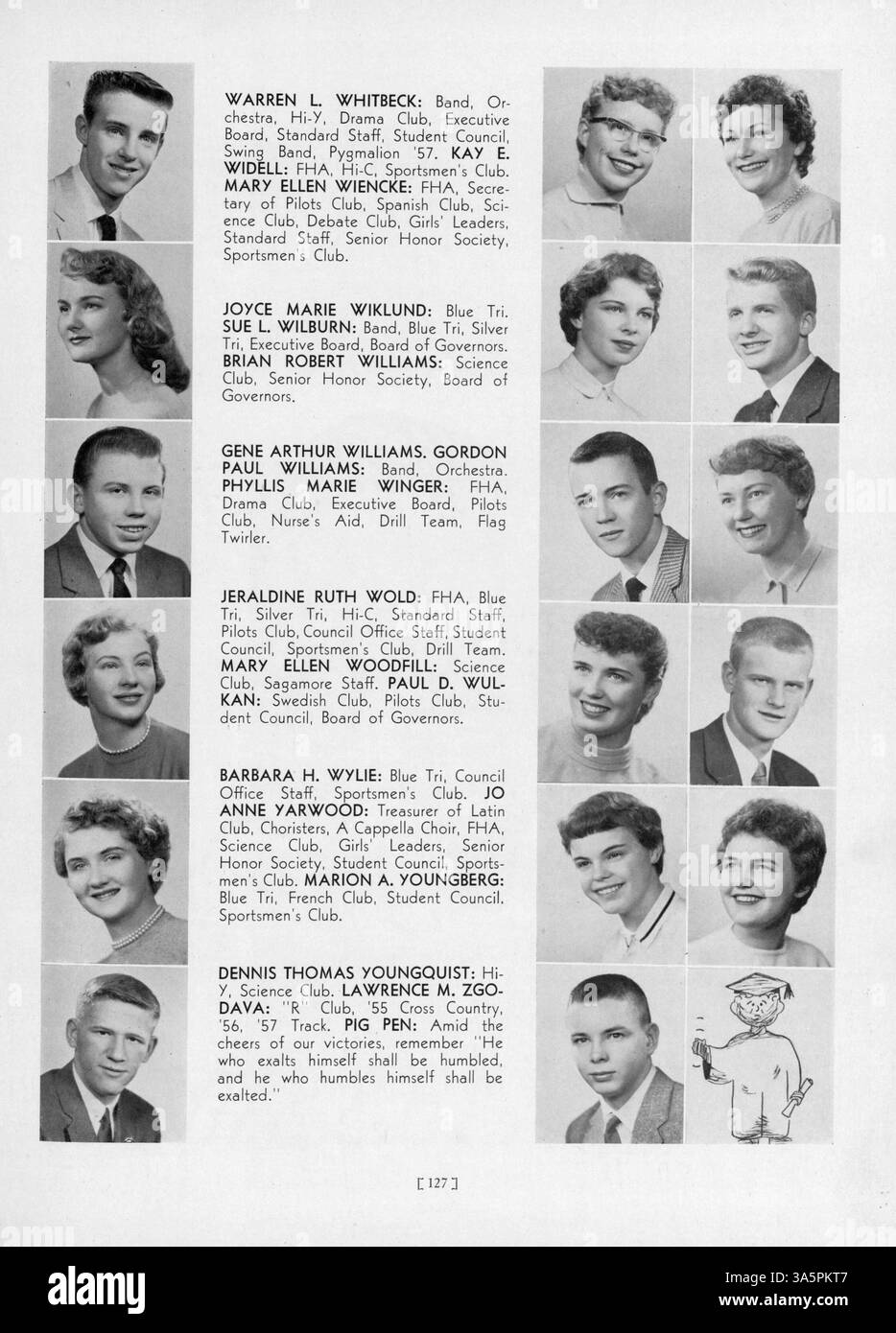 This 1957 edition of the Sagamore yearbook captures the essence of ...