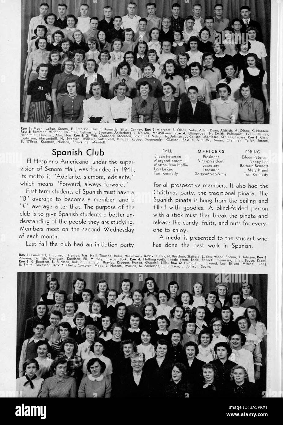 The 1950 Sagamore yearbook of Roosevelt High School showcases the ...