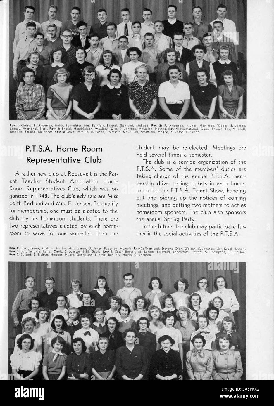 This 1950 edition of the Sagamore yearbook from Roosevelt High School ...