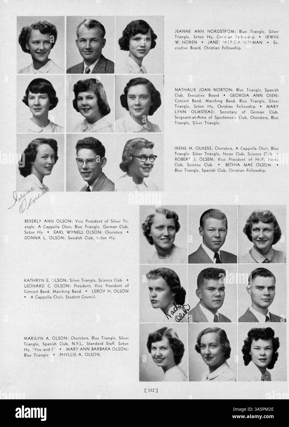 The 1950 Sagamore yearbook from Roosevelt High School captures the ...