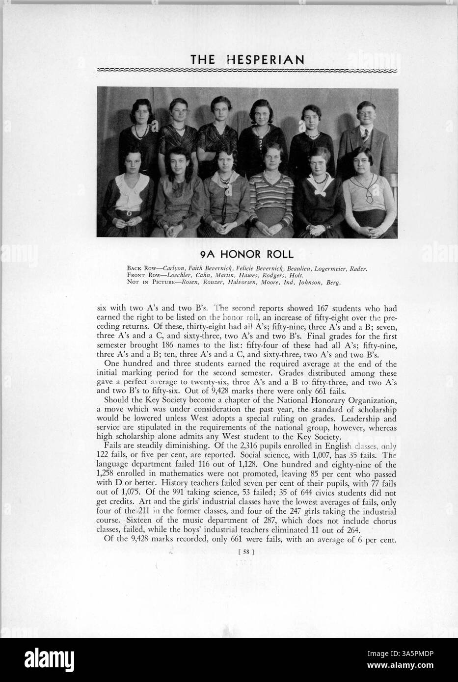 Yearbook from west high school chronicles student activities hi-res stock photography and images ...