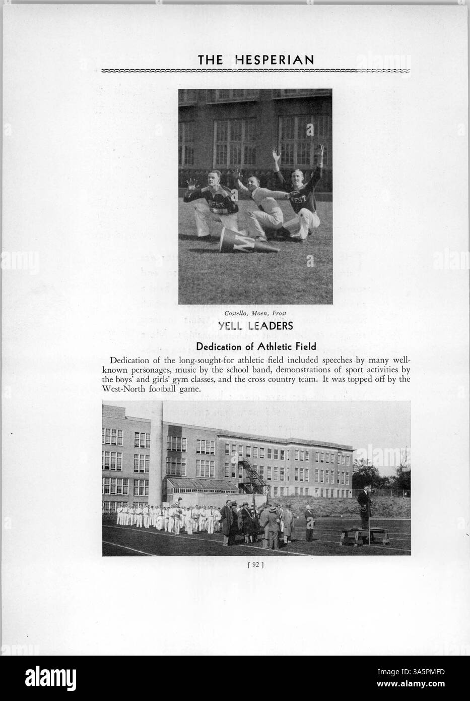 The 1931 'Hesperian' yearbook from West High School documents the key ...