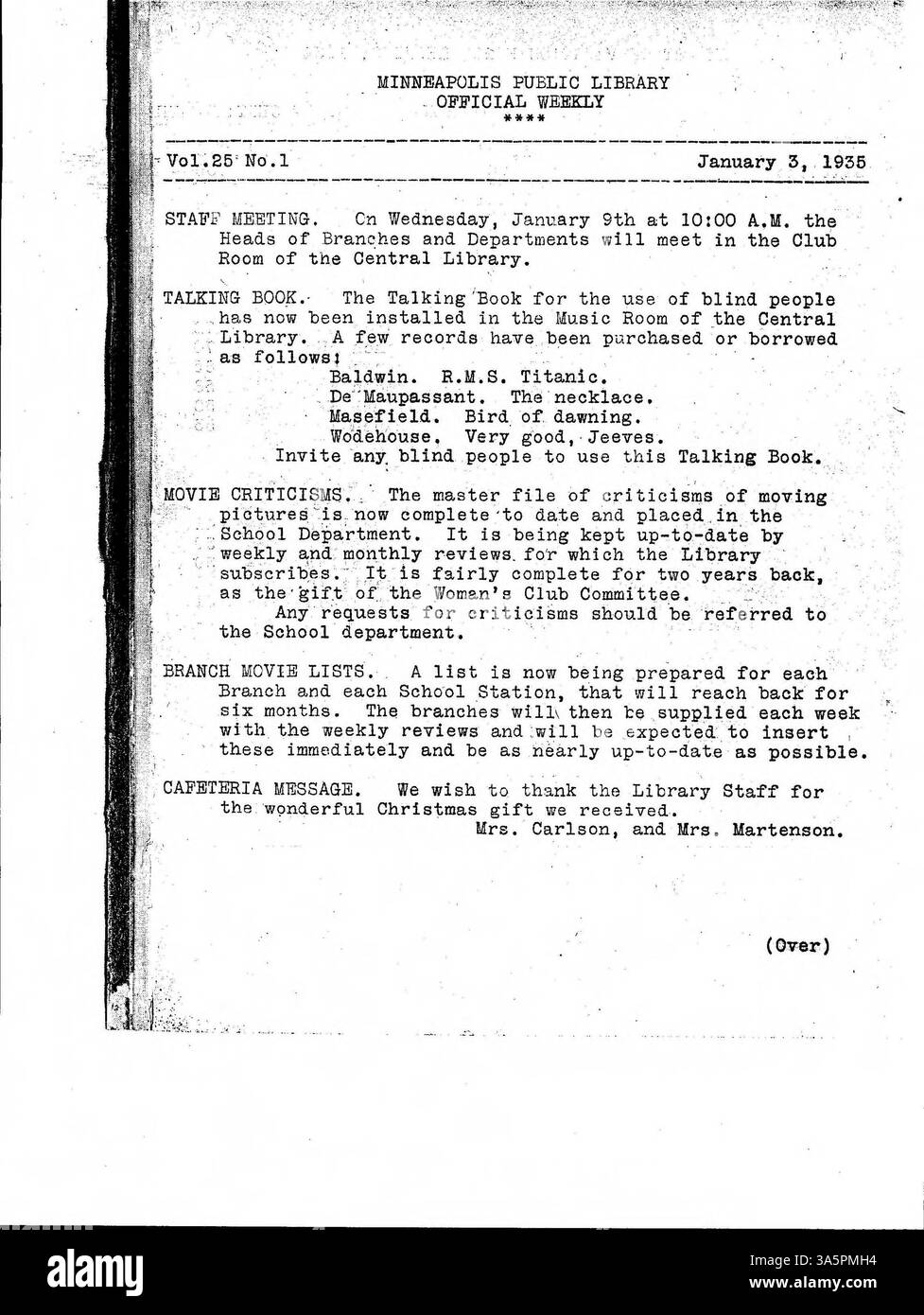 The 1935 official bulletin for employees of the minneapolis publ hi-res ...