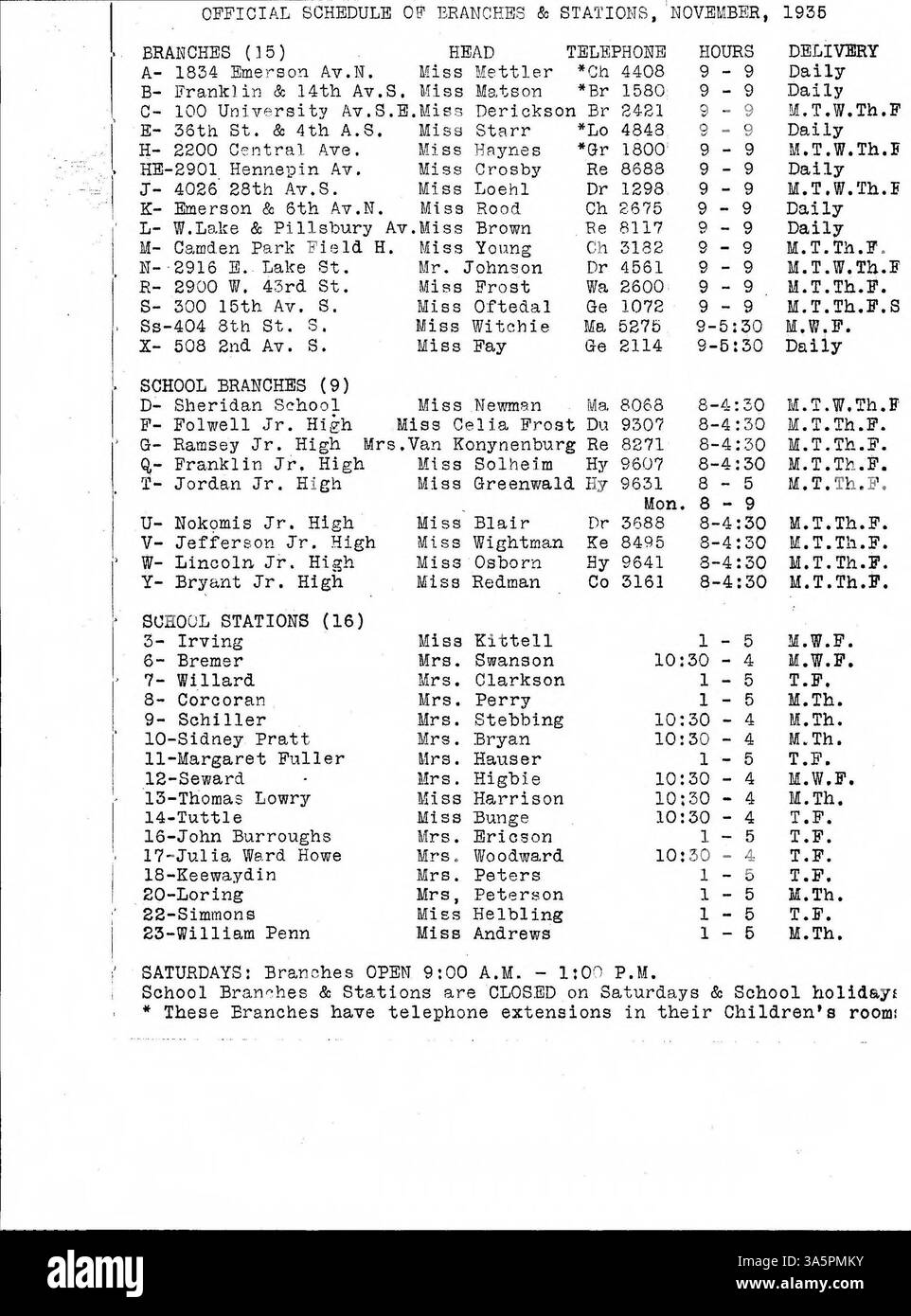 The 1935 official weekly bulletin for employees of the minneapol hi-res ...