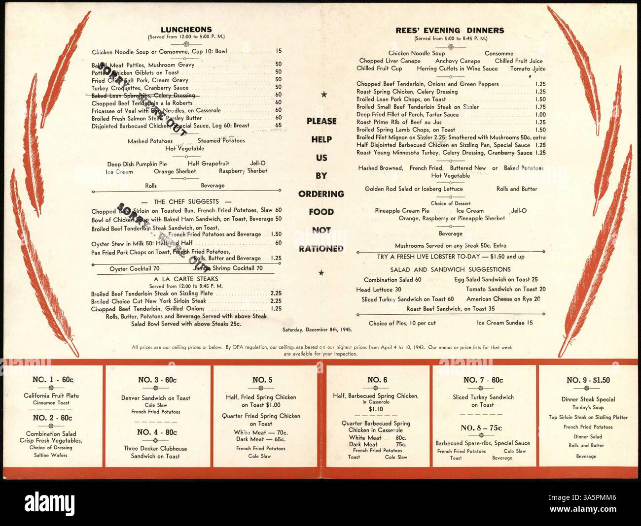 Printed on bi fold white cardstock hi-res stock photography and images ...