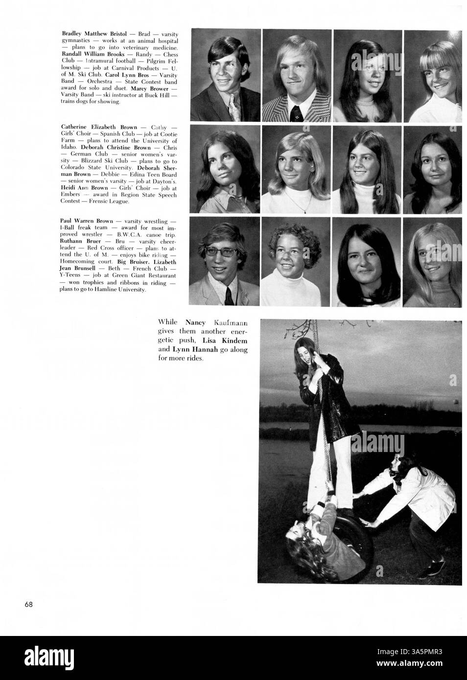 'Whigrean 72' is the 1972 Edina High School yearbook, showcasing ...