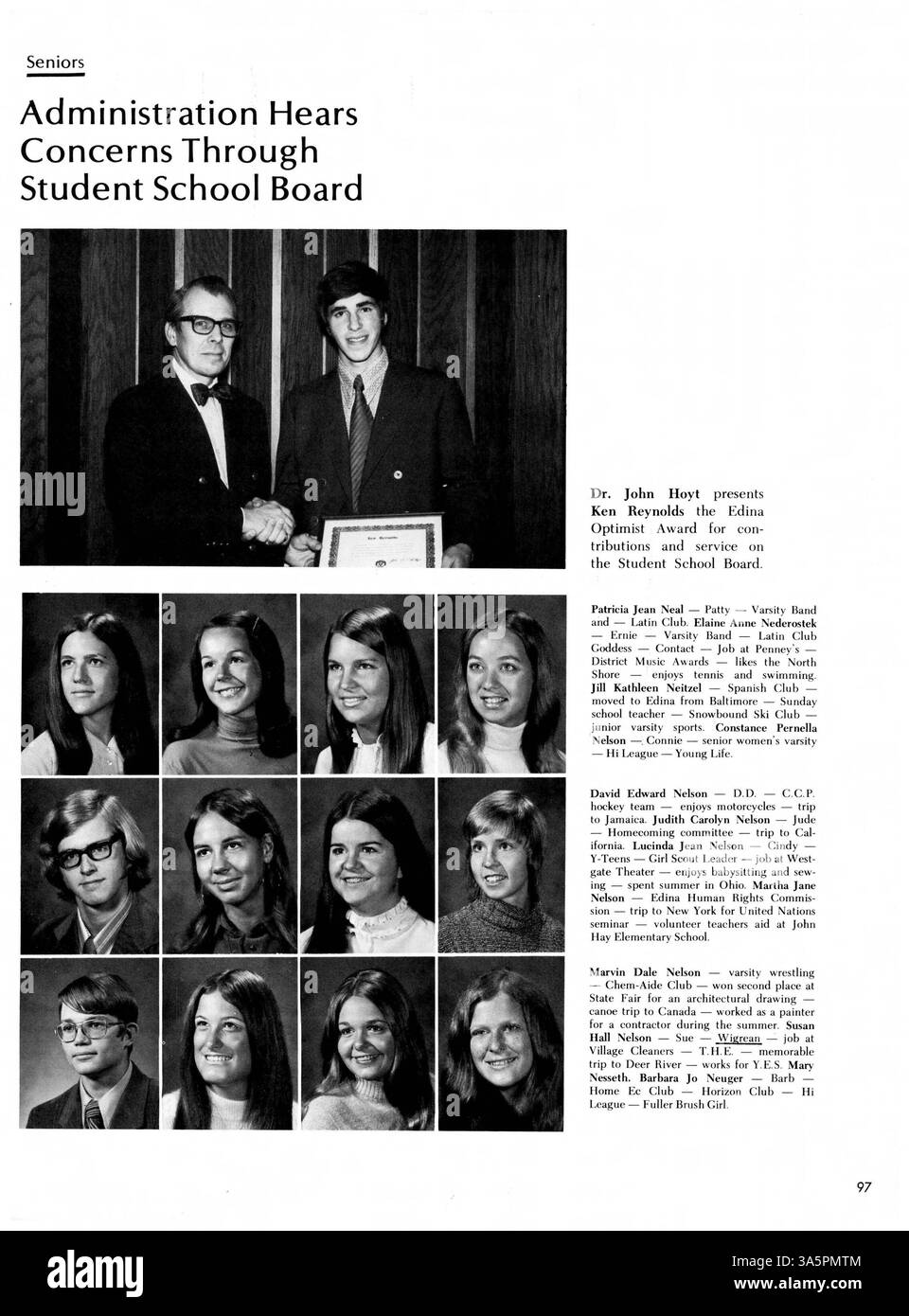 The 'Whigrean 72' yearbook documents the 1971-1972 academic year at ...