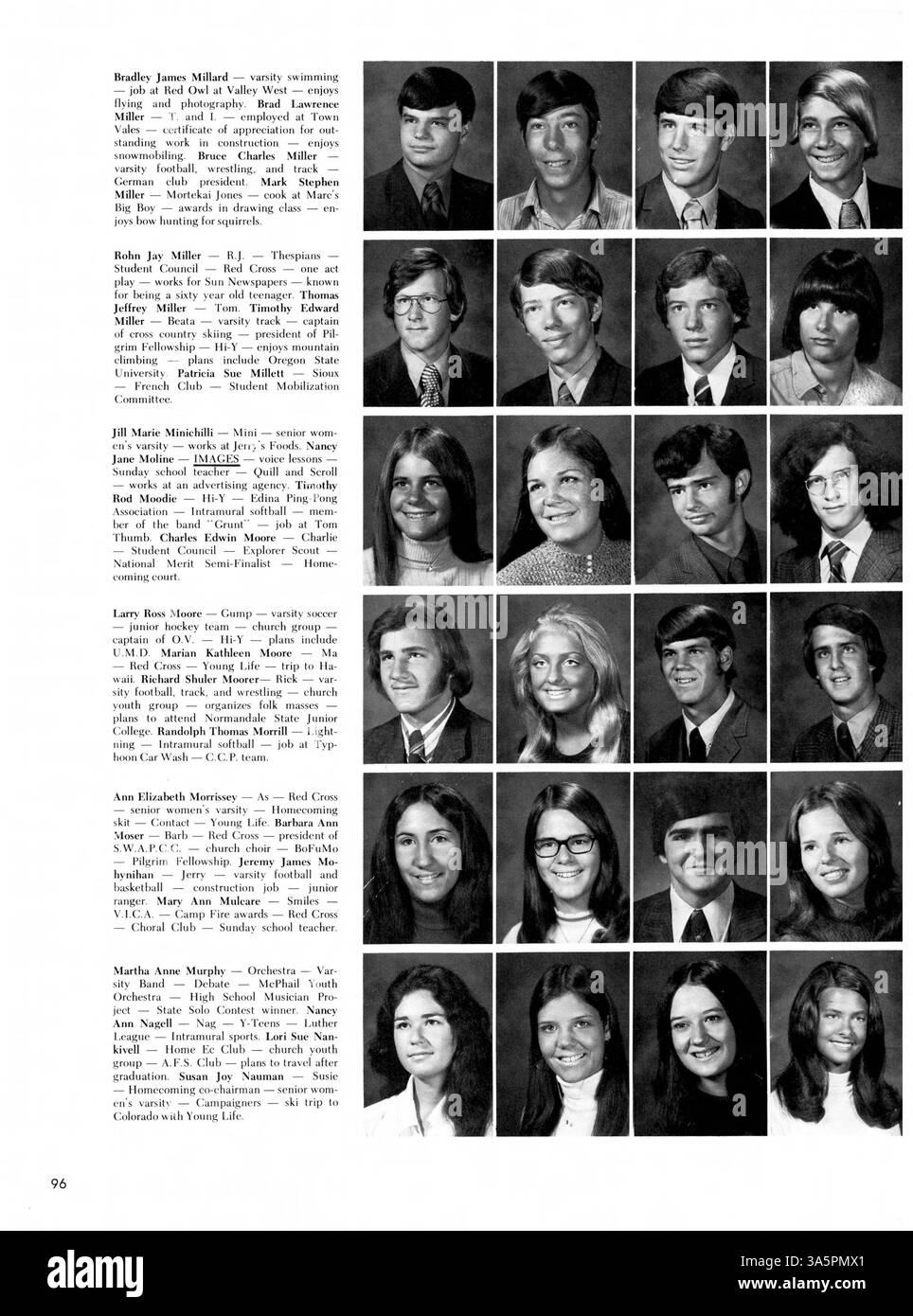 The 'Whigrean 72' yearbook from Edina High School offers a ...