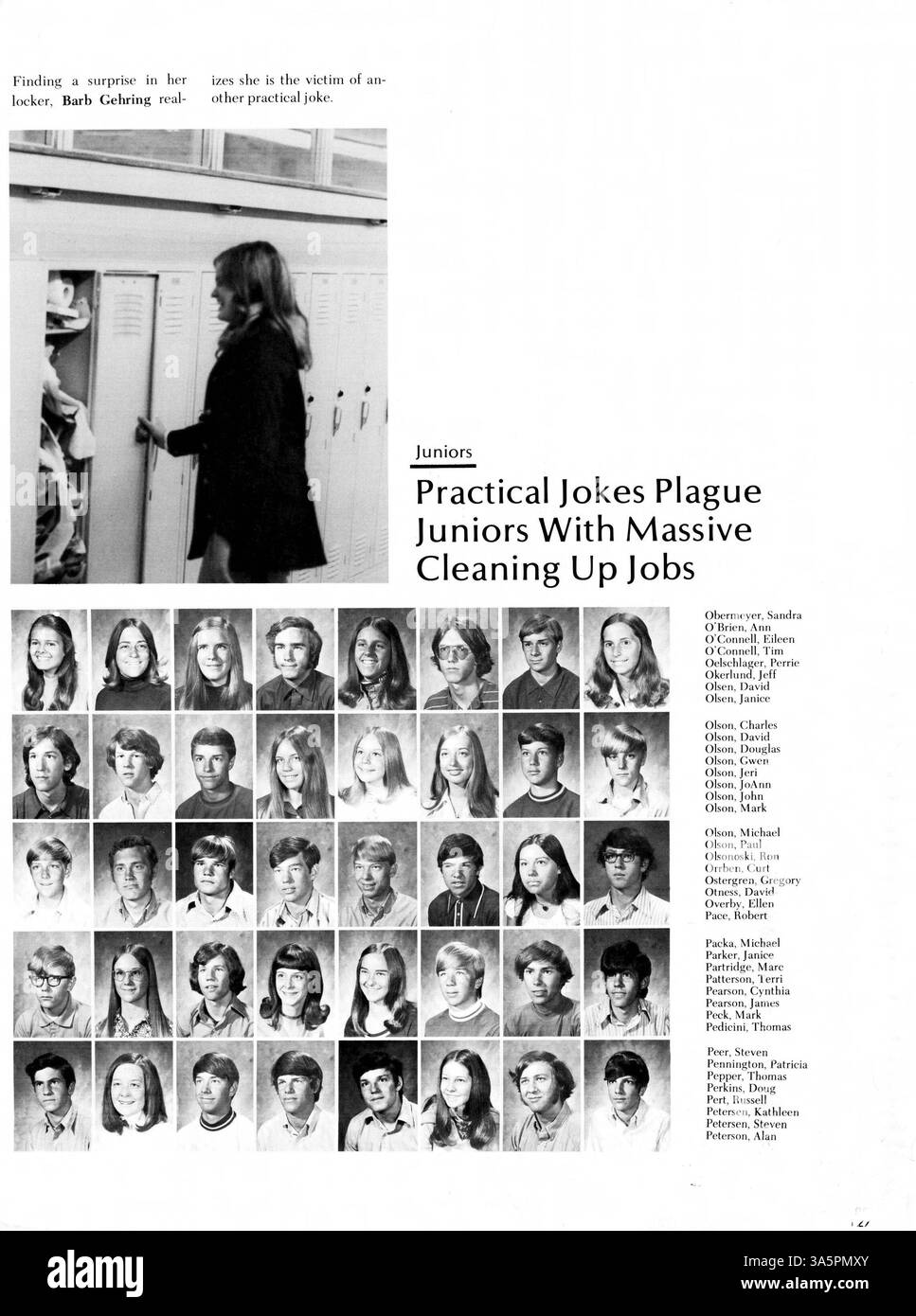 The 'Whigrean 72' yearbook from Edina High School documents the 1971 ...