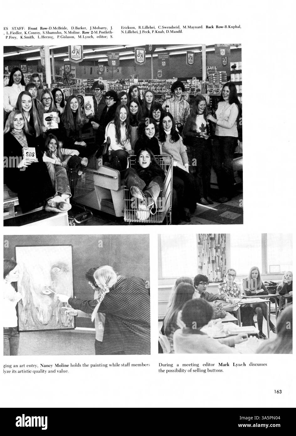 The 'Whigrean 72' yearbook from Edina High School documents the 1971 ...