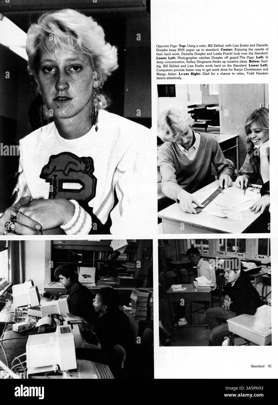 This 1986 Sagamore yearbook from Roosevelt High School highlights major ...