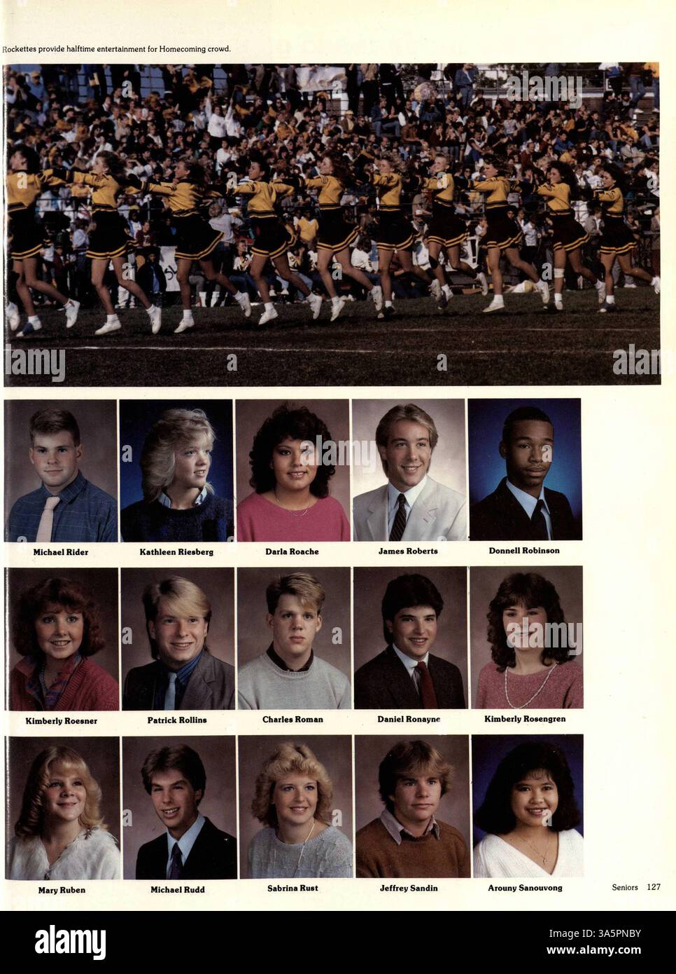 Roosevelt high schools 1986 sagamore yearbook documents student hi-res stock photography and ...