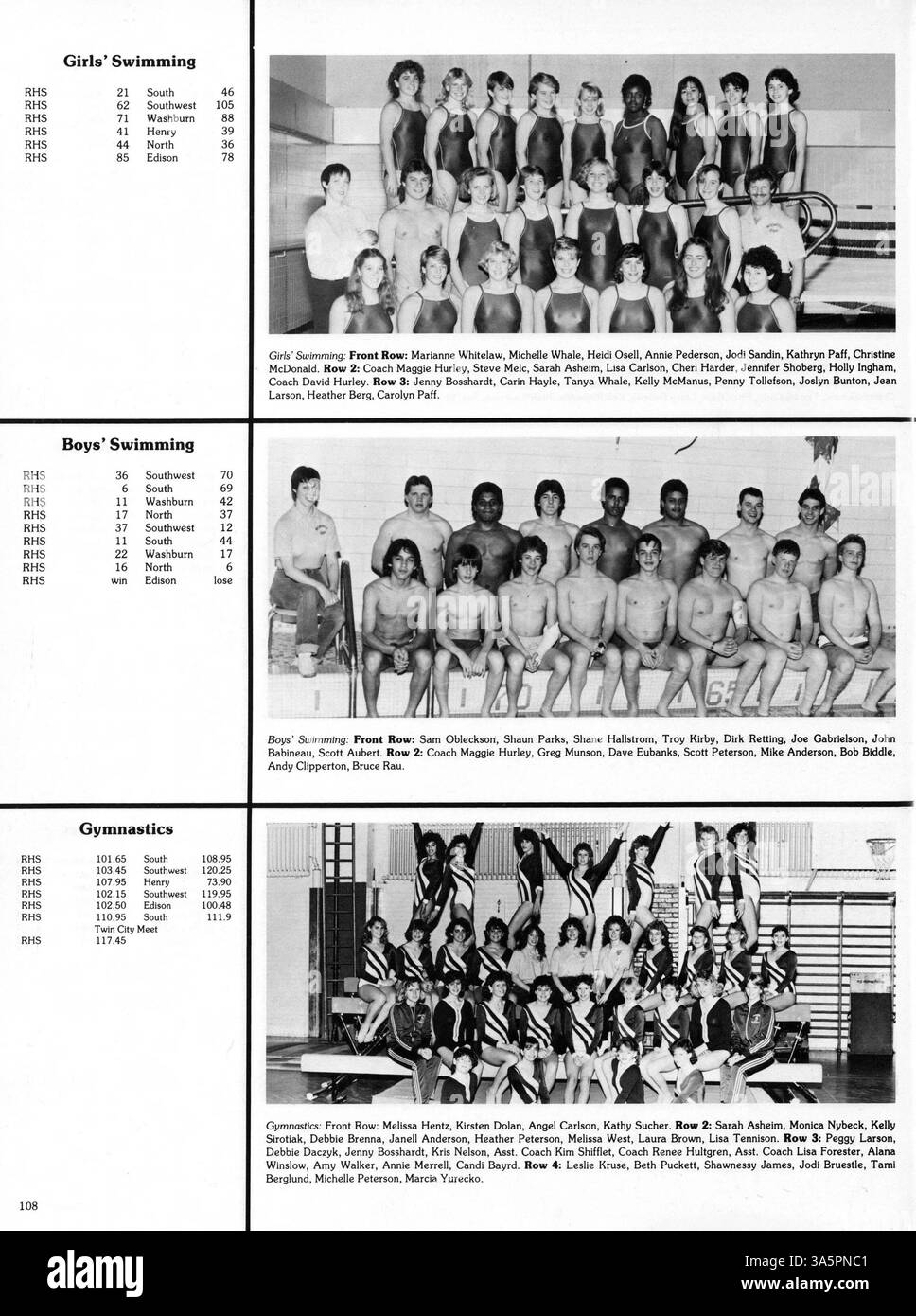 The 1986 Sagamore yearbook from Roosevelt High School documents ...