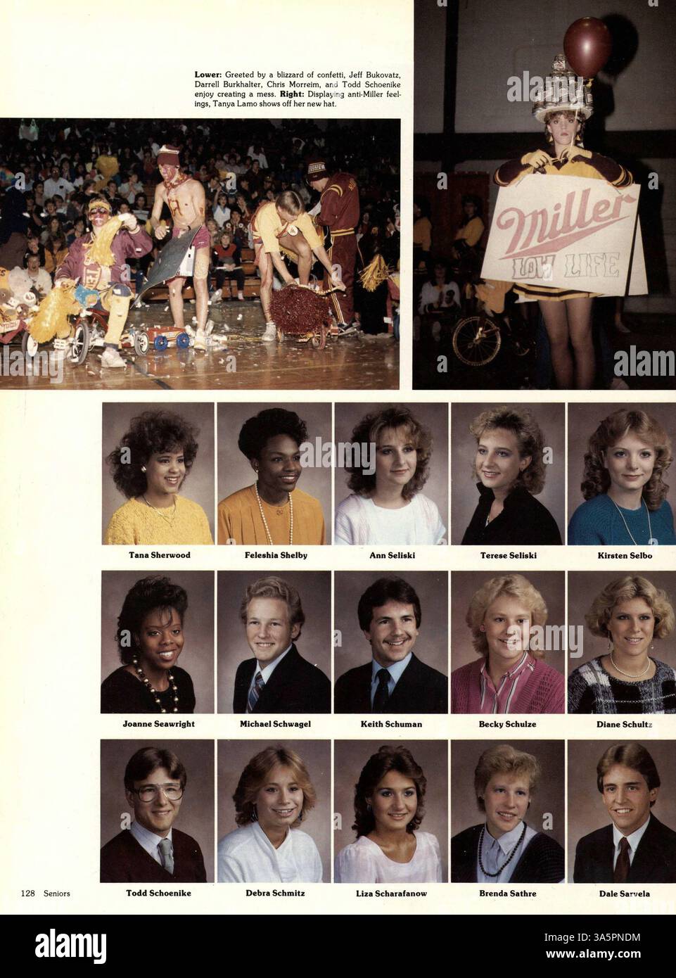 The Roosevelt High School 1986 yearbook highlights key student ...