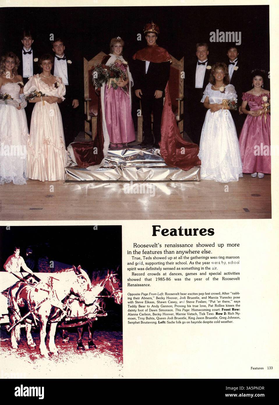 The 1986 Roosevelt Yearbook reflects the student body, staff, athletics ...