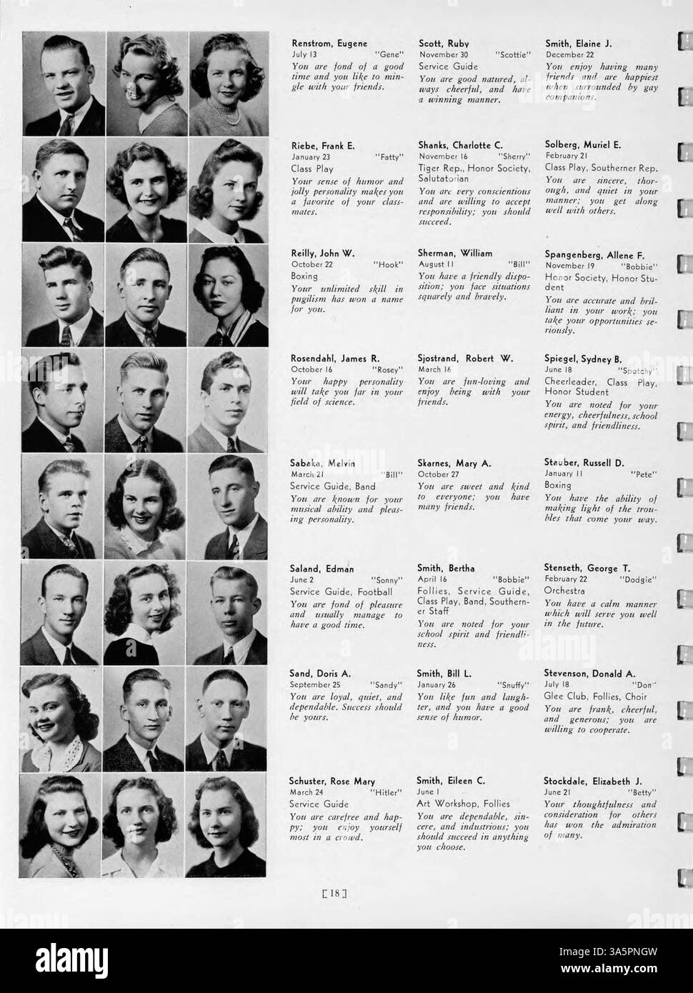 The 1941 South High yearbook highlights student achievements, athletic ...