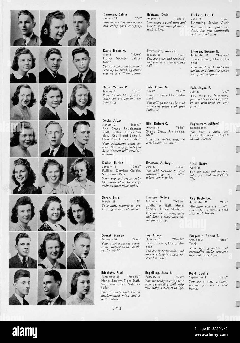 This 1941 South High yearbook records the students, faculty, athletic ...