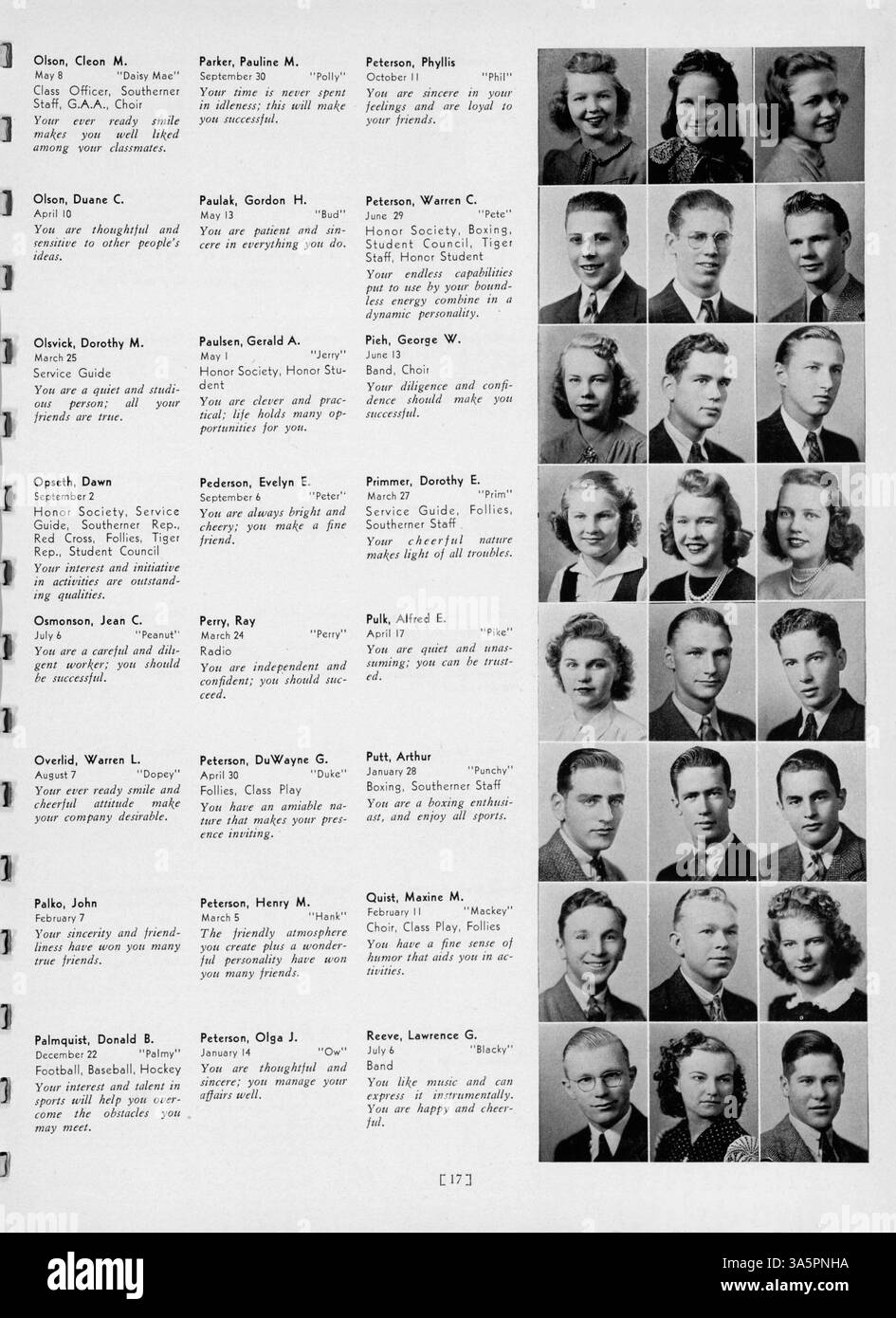 This 1941 South High School yearbook documents student life, teachers ...