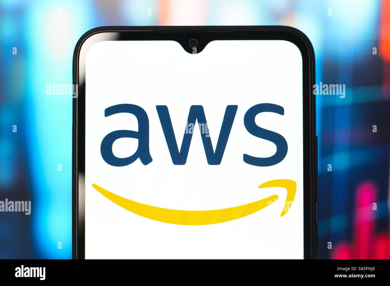 Canada. 23rd Mar, 2025. In this photo illustration, the AWS (Amazon Web ...
