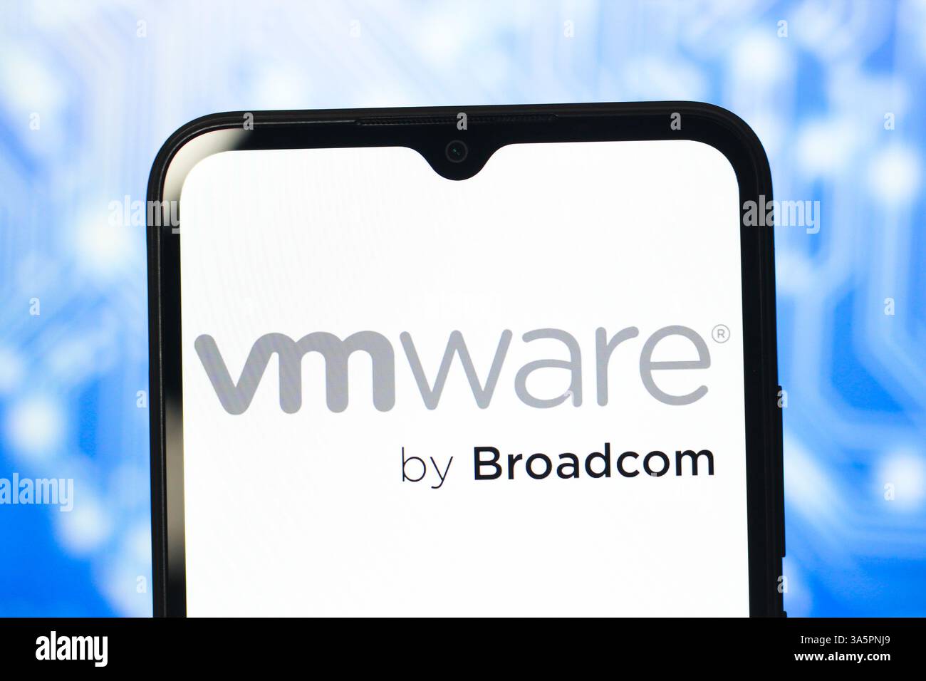 Canada. 23rd Mar, 2025. In this photo illustration, the VMware logo is ...