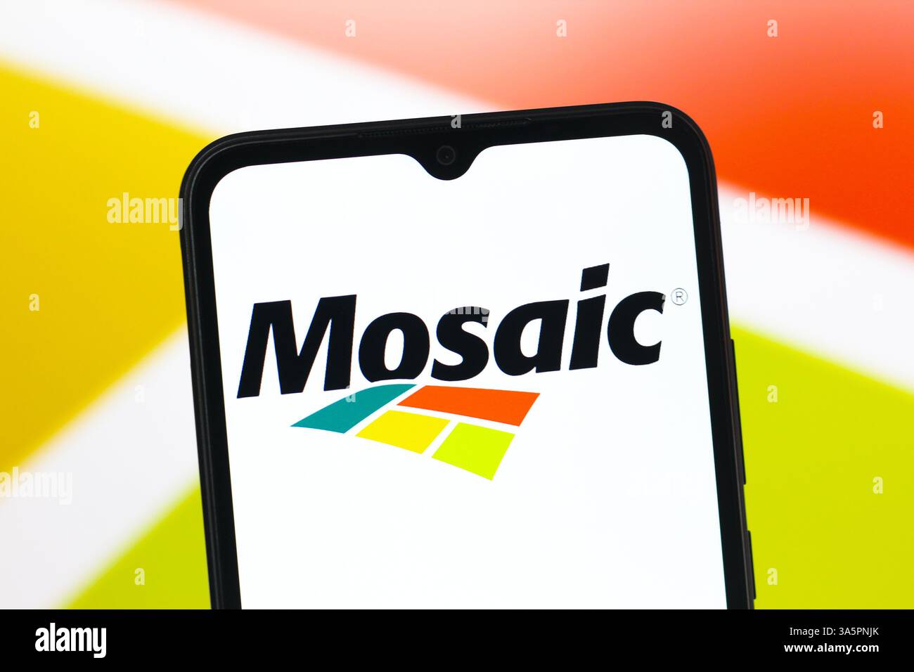 Canada. 23rd Mar, 2025. In this photo illustration, the Mosaic Company ...