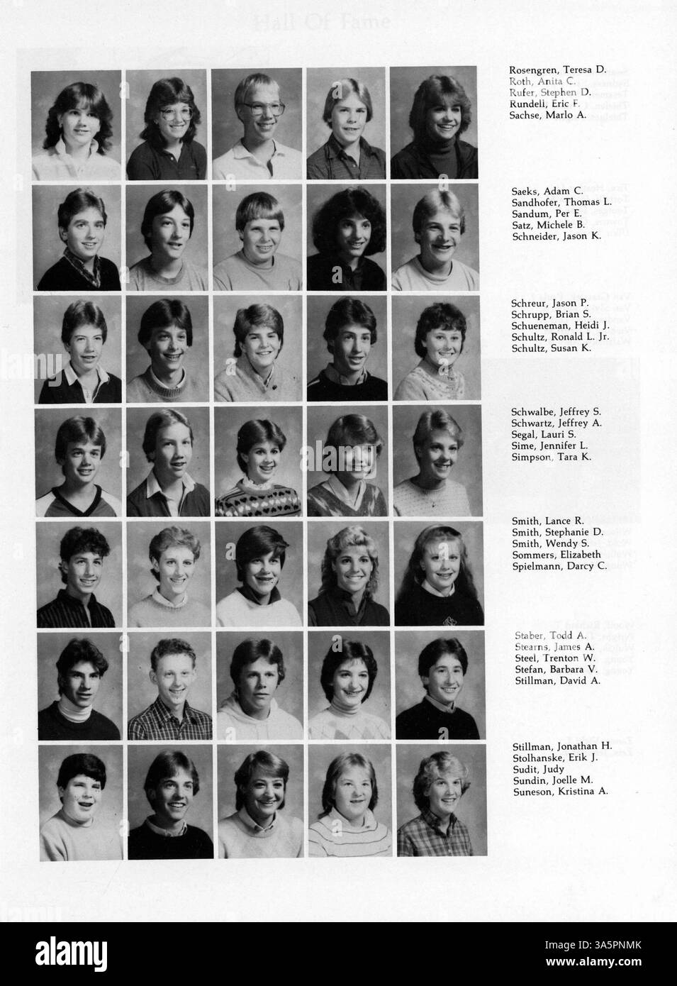 The 1984 hopkins north junior high yearbook documents the school hi-res ...