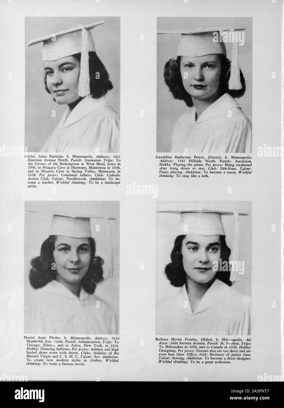 The 1941 yearbook, Dayesye, from St. Margaret’s Academy documents the ...