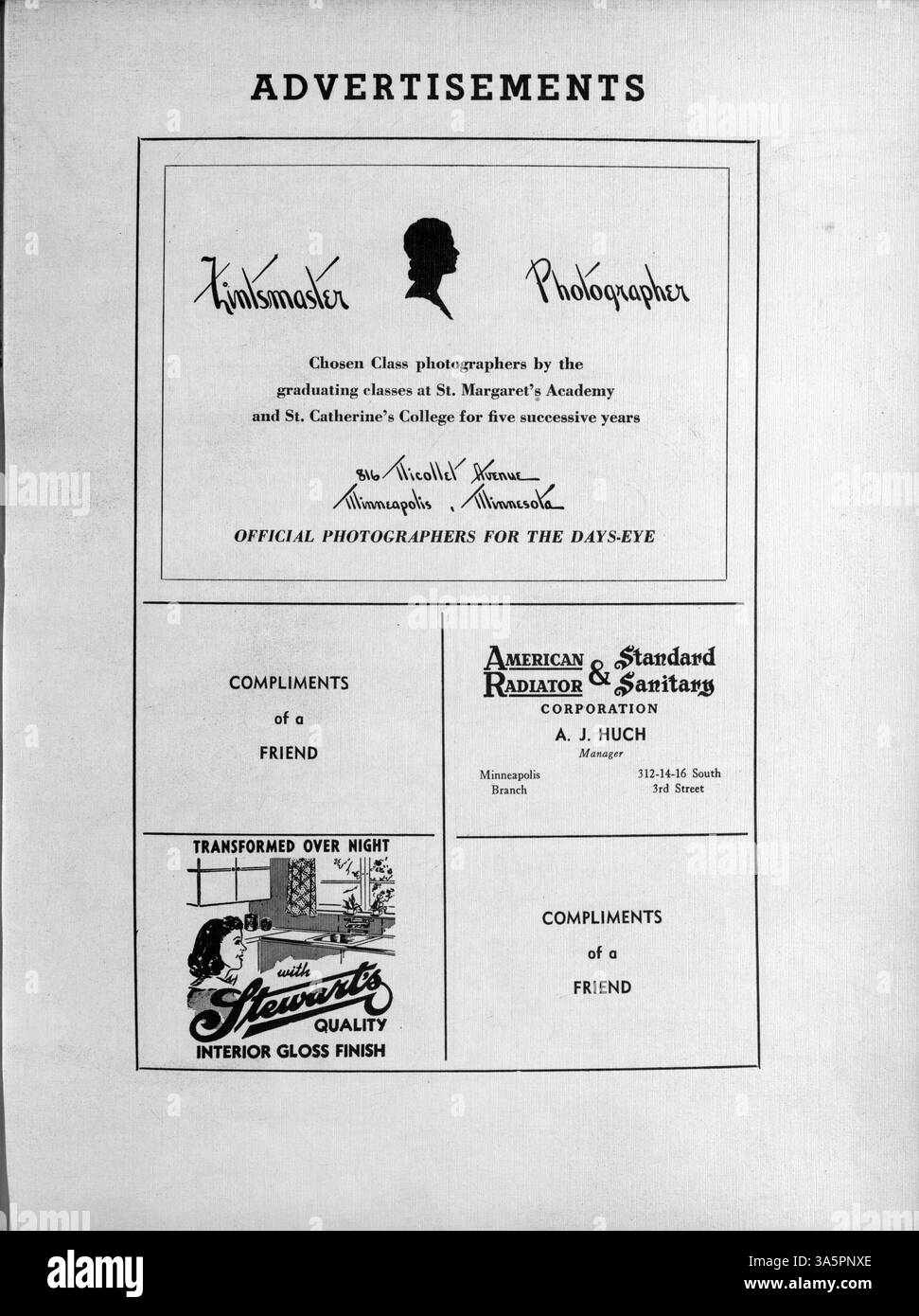 This yearbook from 1941 highlights key events hi-res stock photography ...